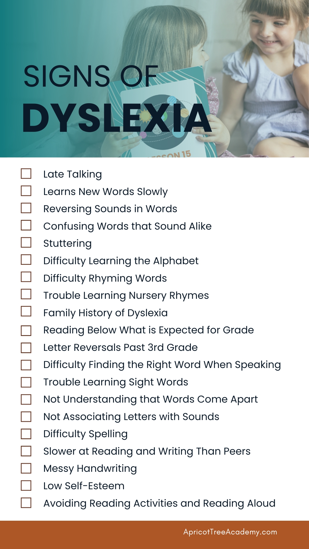 Recognizing the Signs of Dyslexia in Children - Apricot Tree Academy